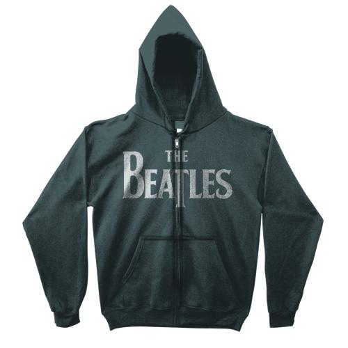 Beatles Sweat Shirt: - Beatles Zippered Charcoal Hooded -Beatles Fab ...