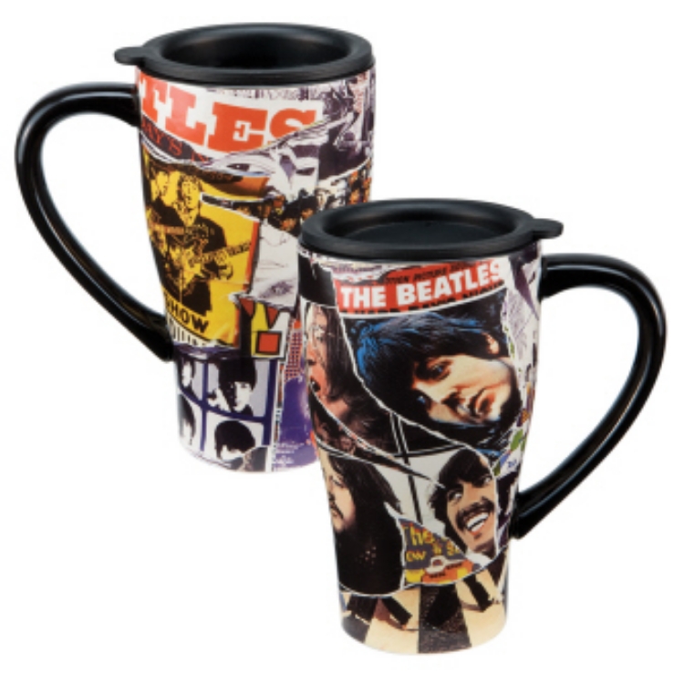 The Beatles Porcelain Travel Mug -Beatles Fab Four Store Exclusively ...