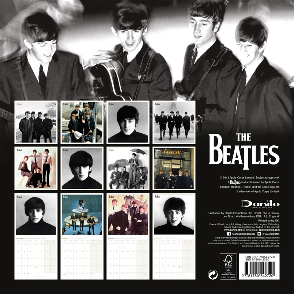 Beatles Calendars -Beatles Fab Four Store Exclusively Beatles Only ...