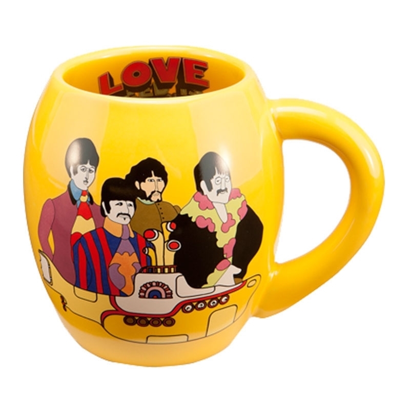 Beatles Mug: "Yellow Submarine" 18 oz. Ceramic Oval Mug -Beatles Fab ...