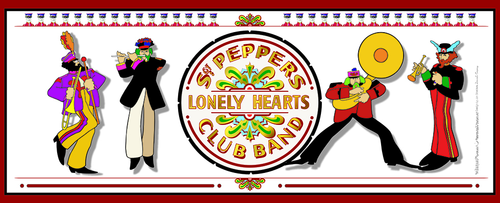 Beatles Lamp Shades: Beatles Sgt Pepper Classic -Beatles Fab Four Store ...