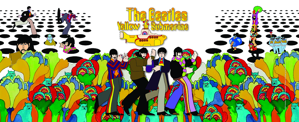 Beatles Lamp Shades: Beatles Yellow Submarine Scene -Beatles Fab Four ...