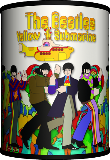 Beatles Lamp Shades: Beatles Yellow Submarine Scene -Beatles Fab Four ...