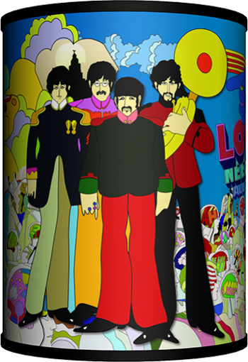 Beatles Lamp Shades: Beatles Yellow Submarine Love -Beatles Fab Four ...